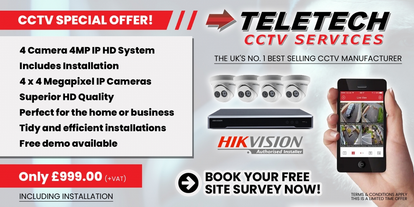 Teletech CCTV Services | CCTV security camera system for your home in Somerset
